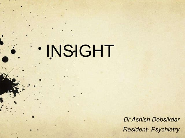 Mental state examination abstract thinking, insight and judgment | PPTX