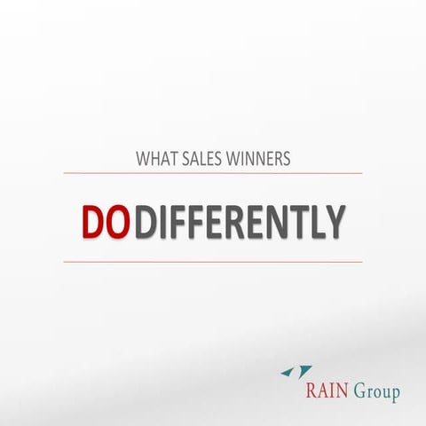 Insight Selling: What B2B Sales Winners Do Differently | PDF