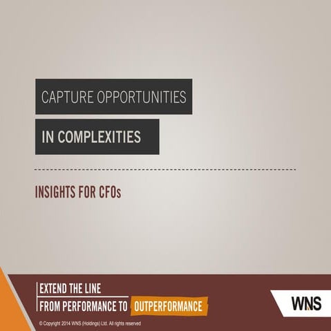 Capture Opportunities In Complexities | PDF