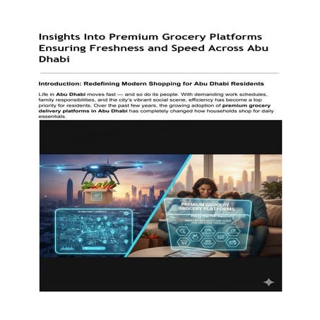 Insights Into Premium Grocery Platforms Ensuring Freshness and Speed ...