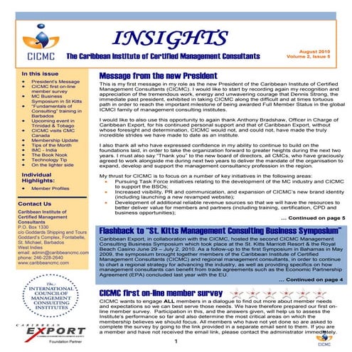 Insights Newsletter August 2010 | PDF