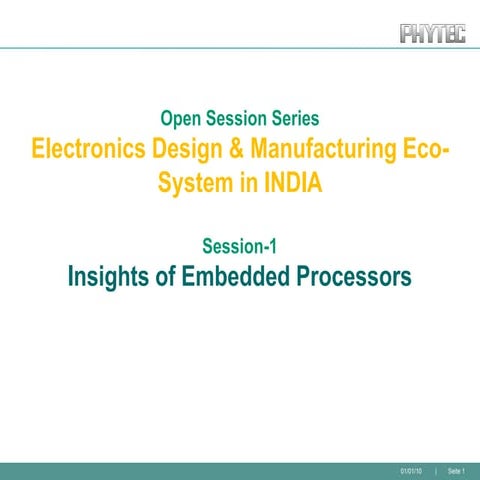 Insights of Embedded Processors - Webinar | PPT