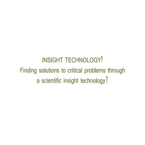 Insight technology | PDF