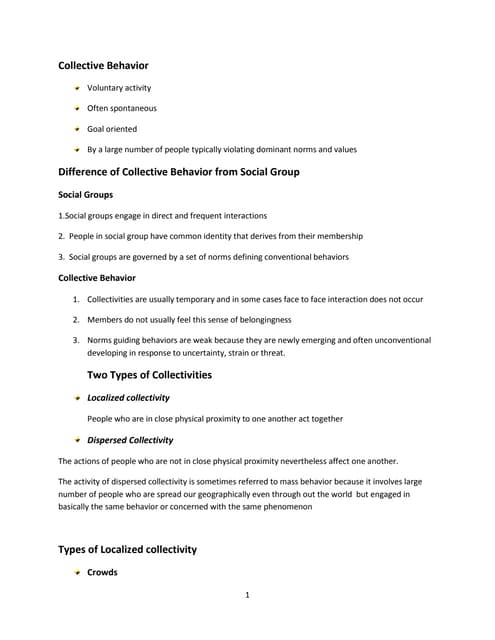 Collective behavior | PPT