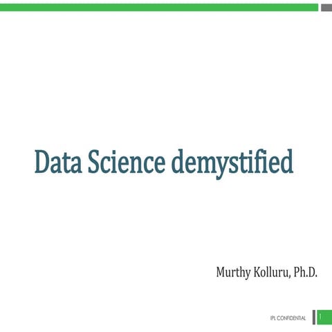 Data Science demystified | PPT