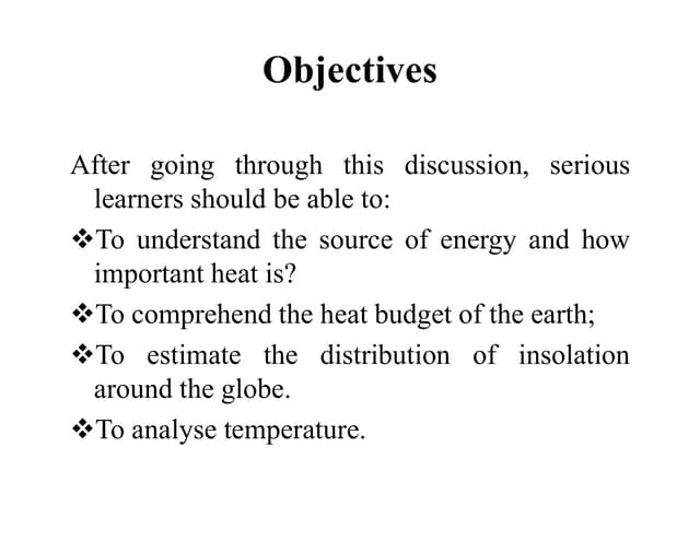 SOLAR RADIATION,HEAT AND TEMPERATURE | PPTX