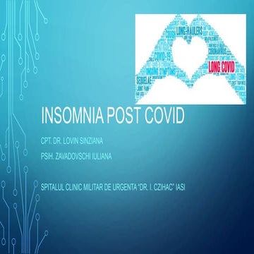 Insomnia post covid-sanziona LOVIN | PPTX