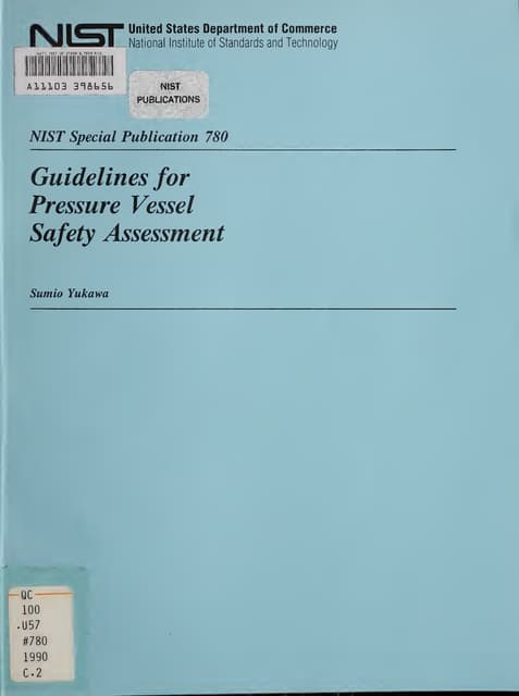 Inspection Of Pressure Vessels Pdf