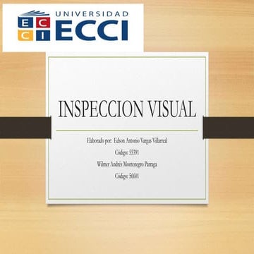Inspeccion visual | PPTX