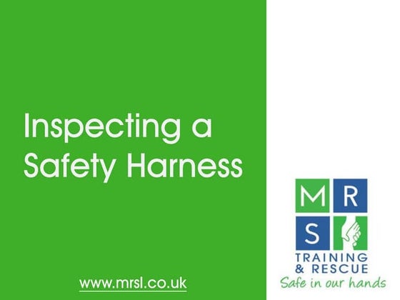 Working at Height - Safety Harness Inspection | PPSX