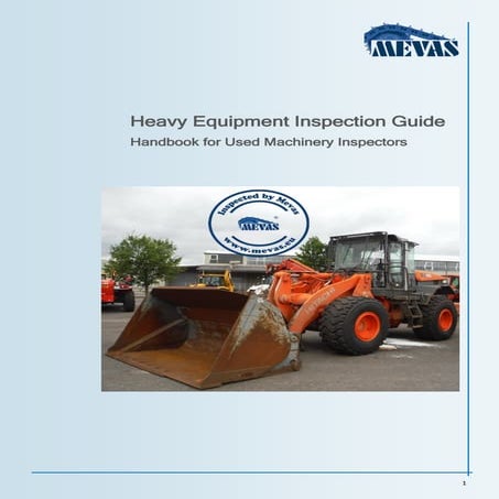 Heavy Equipment Inspection Handbook | PDF