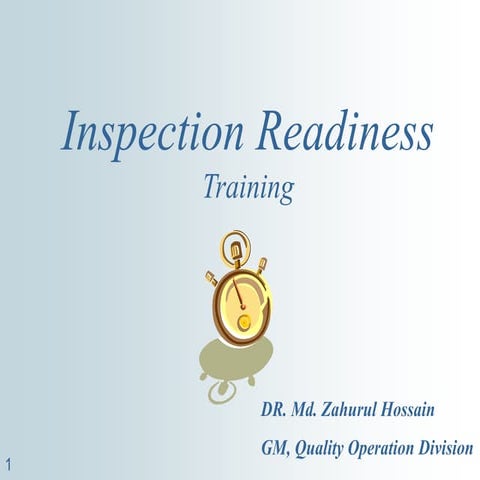 inspection-readiness for Pharmaceuticals | PPT