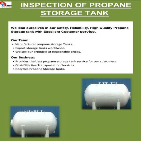 Inspection and testing and hazop analysis of propane storage tank | PDF