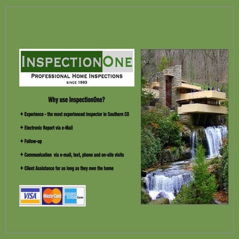 InspectionOne - Home Inspections with a difference | PPT