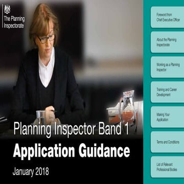 Inspector band 1 recruitment guidance January 2018 | PDF