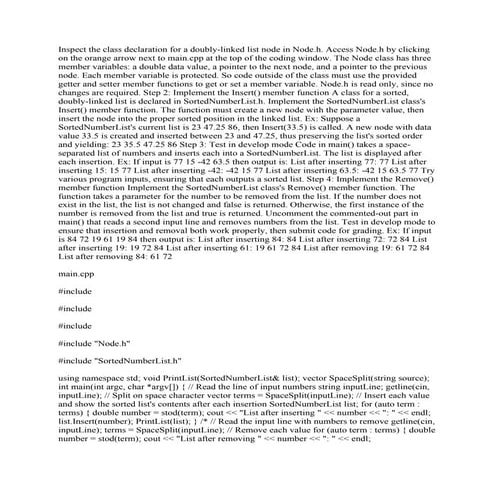 Inspect The Class Declaration For A Doubly Linked List Node In Node H Pdf 2080