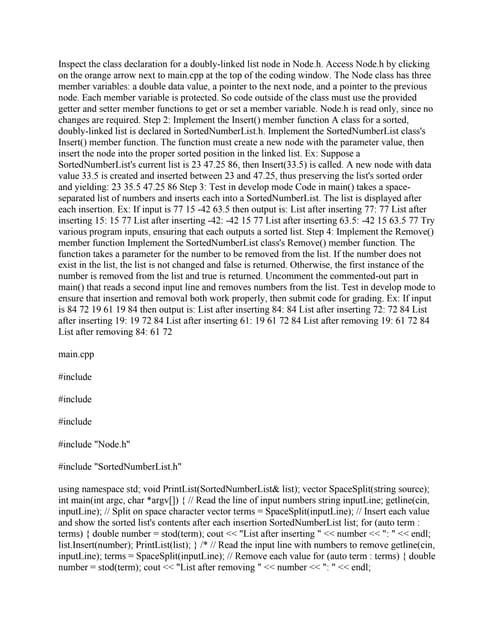 Inspect The Class Declaration For A Doubly Linked List Node In Node H Pdf 2080