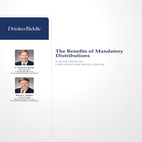 fred-reish-whitepaper-benefits-of-mandatory-distributions | PDF
