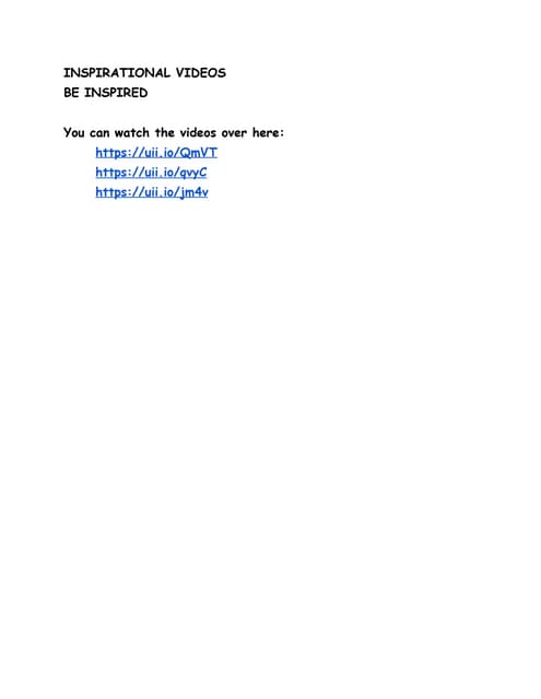 Motivational Speech Videos Docx