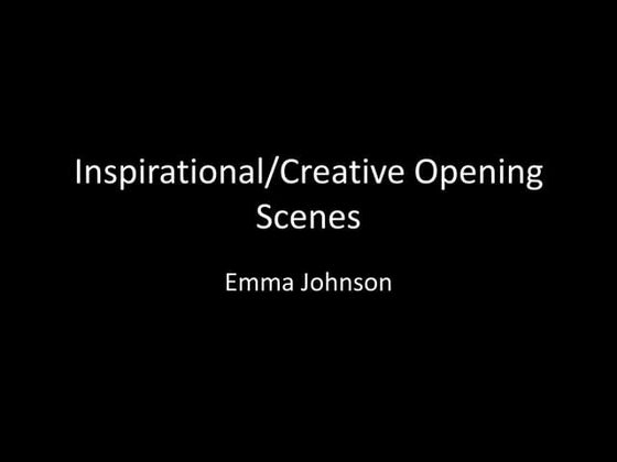 Three effective opening sequences | PPT