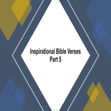 Inspirational bible verses 5 | PPTX