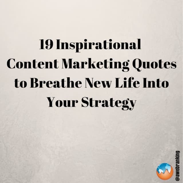 19 Inspirational Content Marketing Quotes | ODP