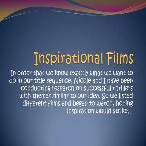 Inspirational films | PPTX