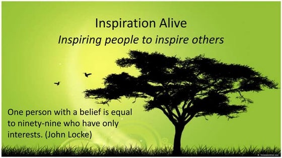 Inspiration Alive, Co-ordinator at Inspiration alive