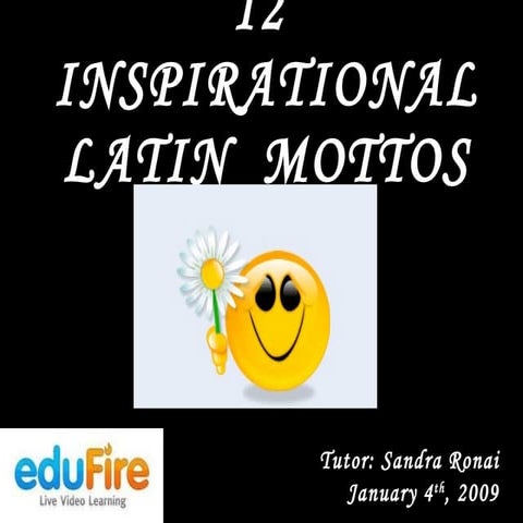 Inspirational Latin Mottos | PPS