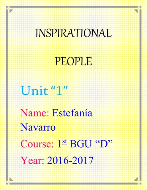 Inspirational people | PDF