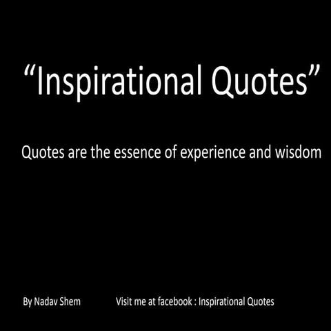 Inspirational quotes | PPT