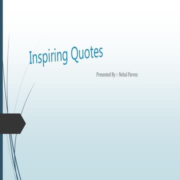 Inspirational quotes | PPTX