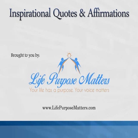 Inspirational quotes and affirmations | PPT