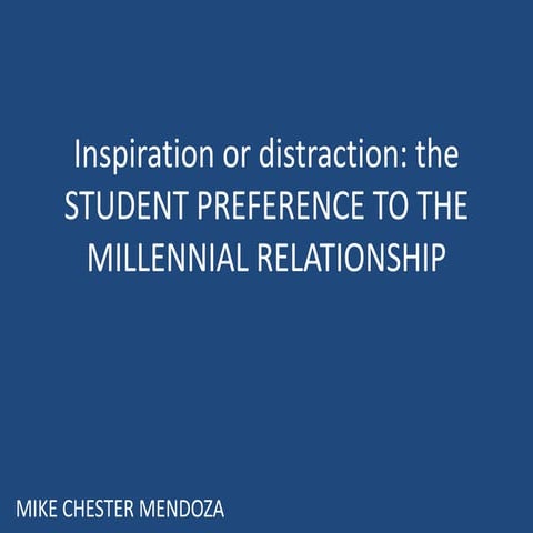 Inspiration or distraction for the 21st century | PPTX