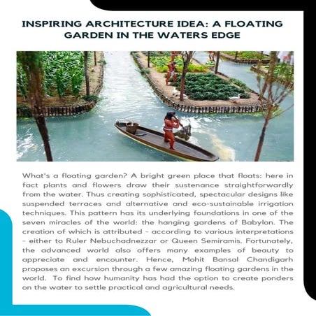 Inspiring Architecture Idea A Floating Garden in the Waters Edger Mohit ...