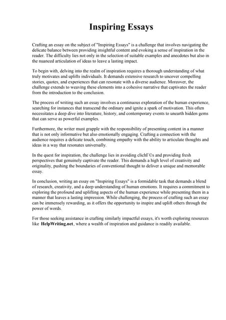 Overcoming An Obstacle Essay | PDF