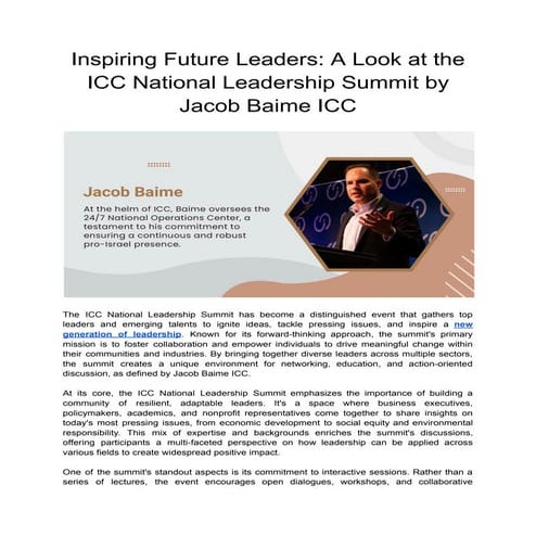 Inspiring Future Leaders_ A Look at the ICC National Leadership Summit ...