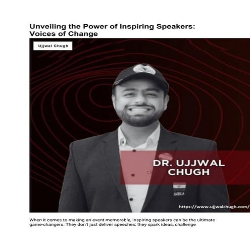 Unveiling the Power of Inspiring Speakers: Voices of Change.docx