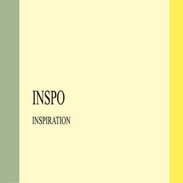 INSPO.pptx | Resume Writing and Advice | Job Search