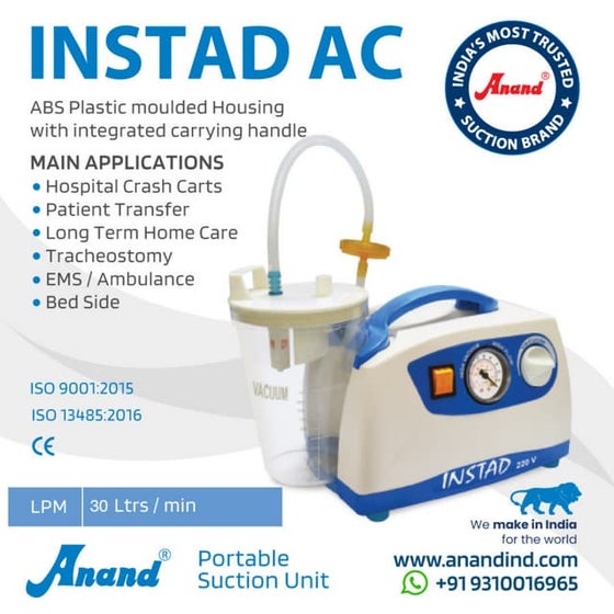 The EUROVAC Portable Suction Unit is designed | PDF