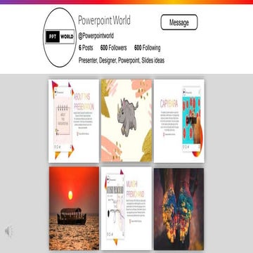 instagram style ppt template | PPT