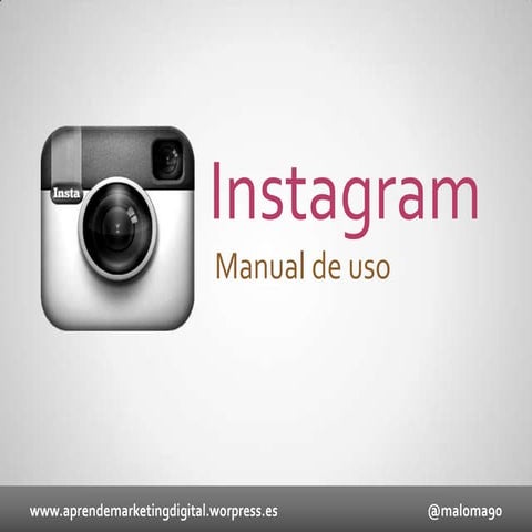 Manual Uso Instagram | PPTX