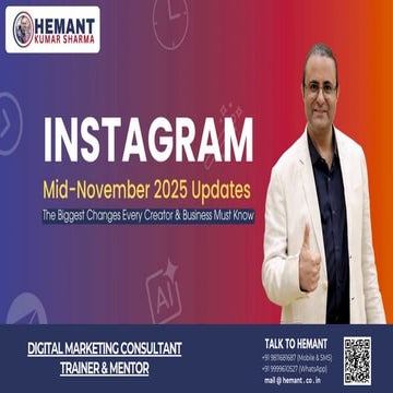 Instagram Mid-November 2025 Updates: The Biggest Changes Every Creator ...