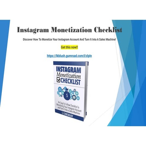 Instagram monetization checklist | PDF