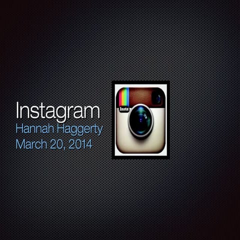 Instagram project | PPT