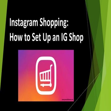 How to set up instagram shopping – marketing tips 2022 | PPTX