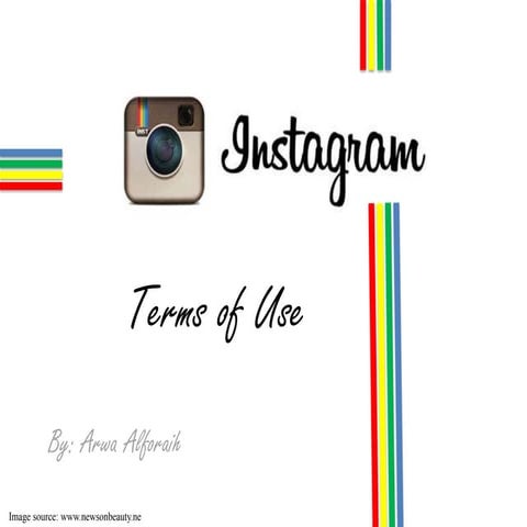 Instagram terms of use | PPTX