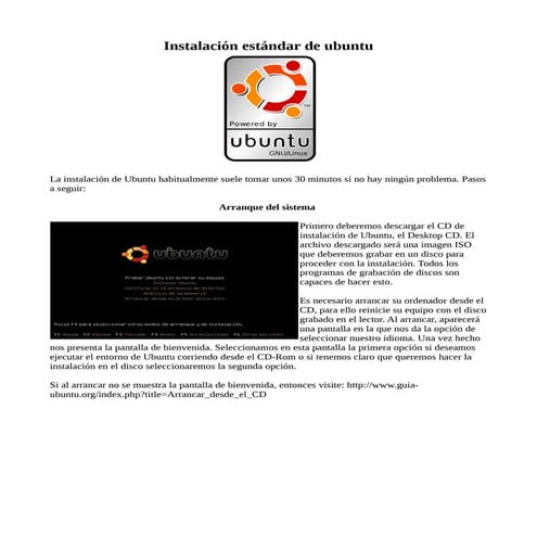 InstalacióN Del Ubuntu | DOC