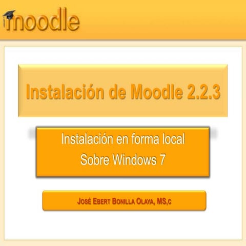 Instalacion moodle | PPTX | Computing | Technology & Computing