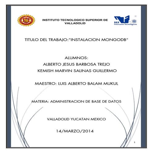 Instalacion Nosql Mongodb Pdf
